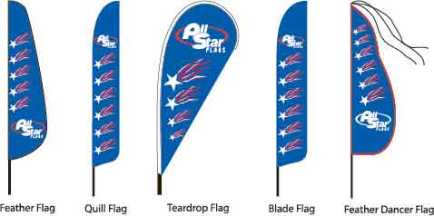 Custom Advertising Feather Flags - Guide | All Star Flags